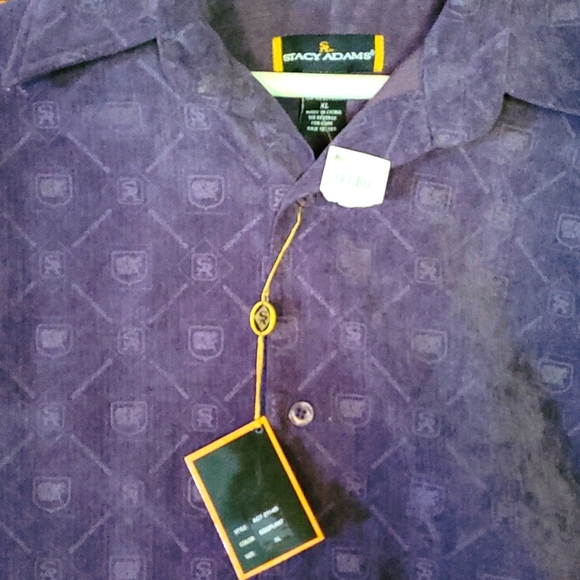 Stacy Adams | Shirts | Tall Stacy Adams Mens Purple Corduroy Shirt ...